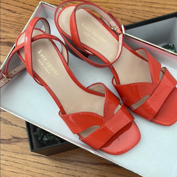 kate spade | Shoes | Kate Spade Orange High Heel Sandals | Poshmark